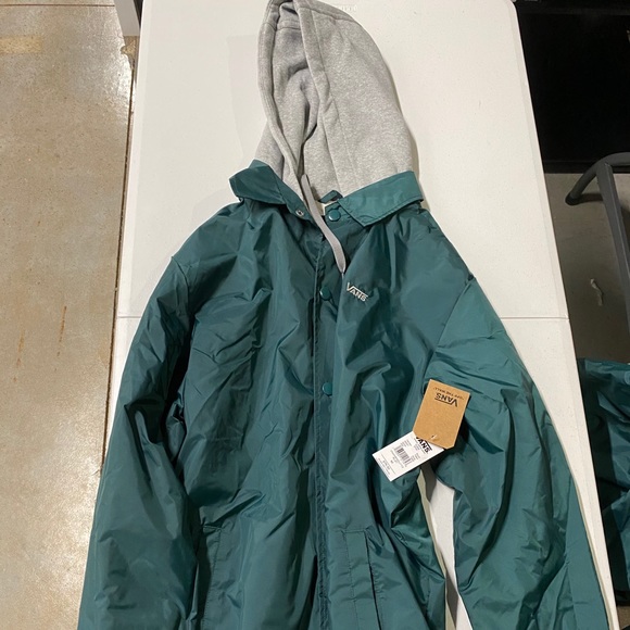 Vans | Jackets & Coats | Vans Rilley Mens Hooded Jacket Green | Poshmark